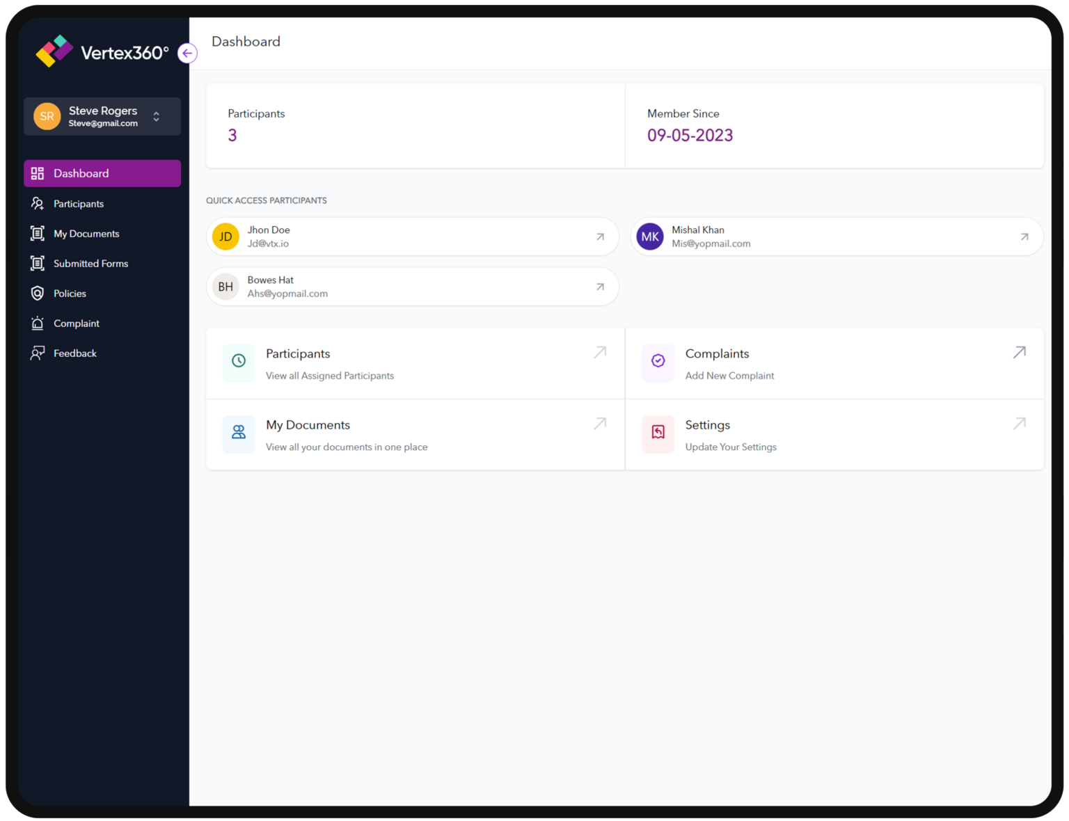 Workers portal - Vertex 360