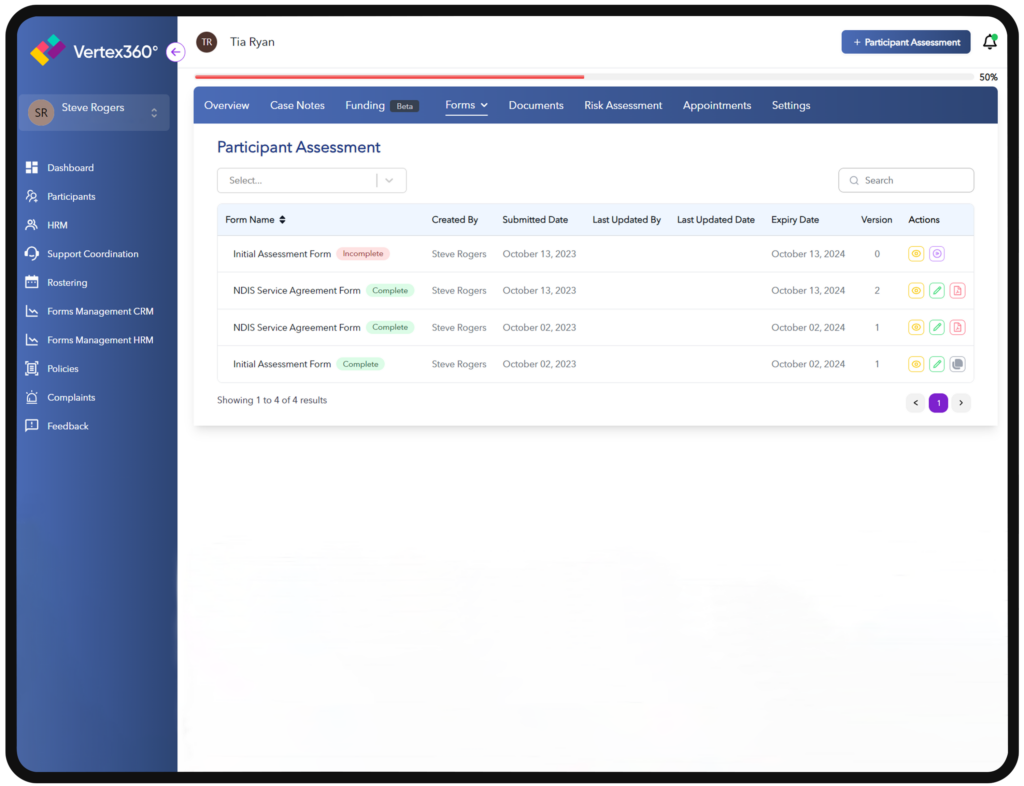 NDIS Automatic Contract Generation Software
